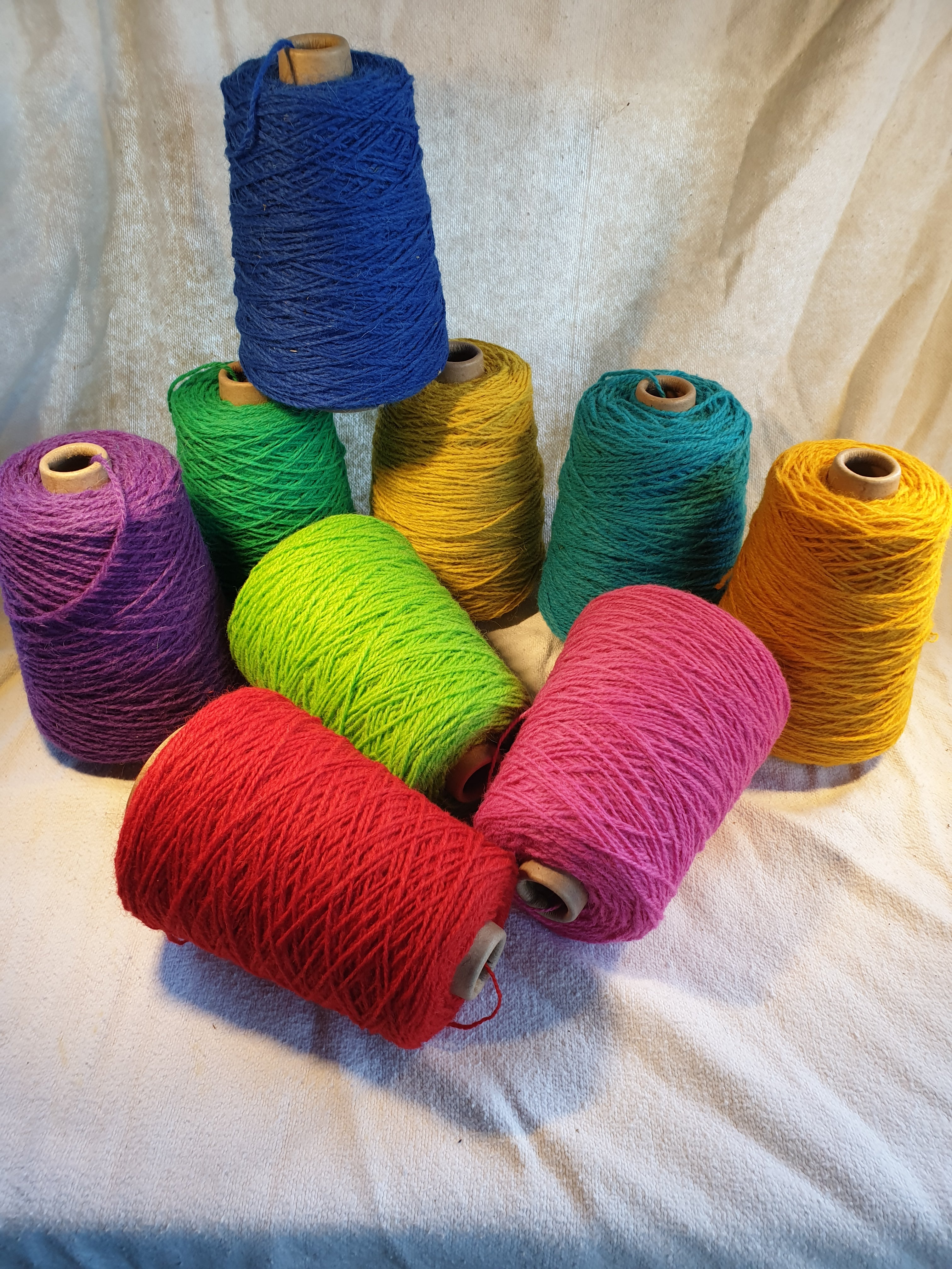 Bright Coloured Rug Yarns – The Little Rug Yarn Company
