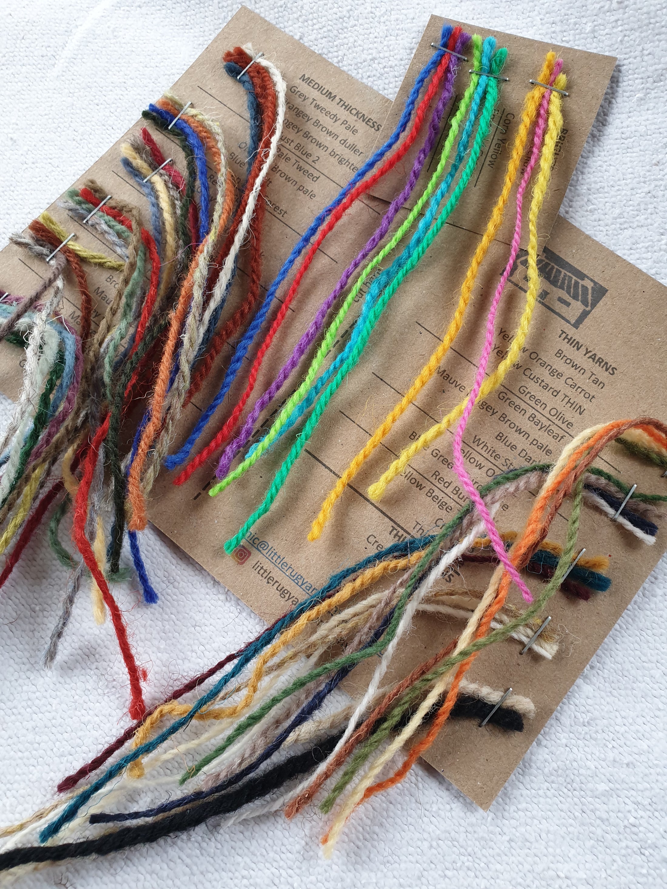 Rug Yarns. Lots of different coloured Axminster Rug Yarns, wool blend ...